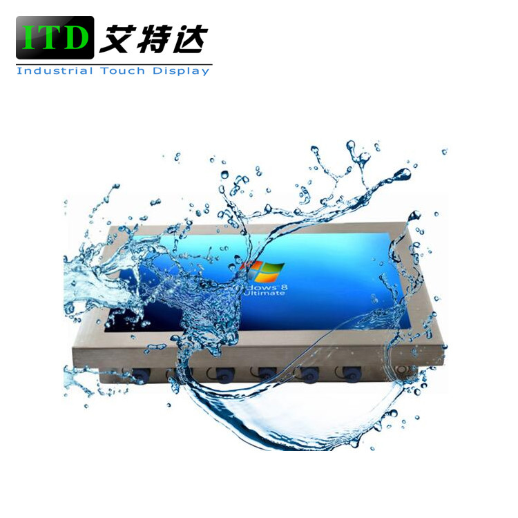 Heavy Duty Rugged Touch Screen Monitor Stainless Steel Housing Silver ...